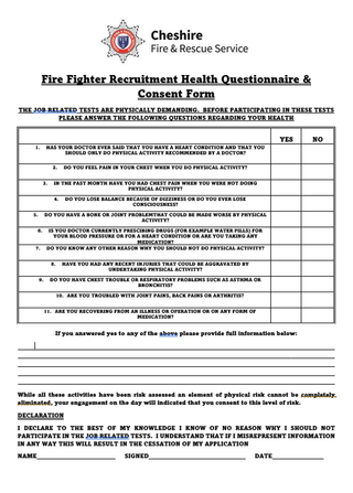 Cheshire Fire & Rescue Service - National Firefighter Selection Tests